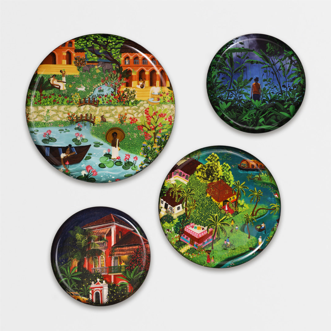 Shop Metal Wall Decorative Plates | Rainkissed | Premium Steel Decor ...